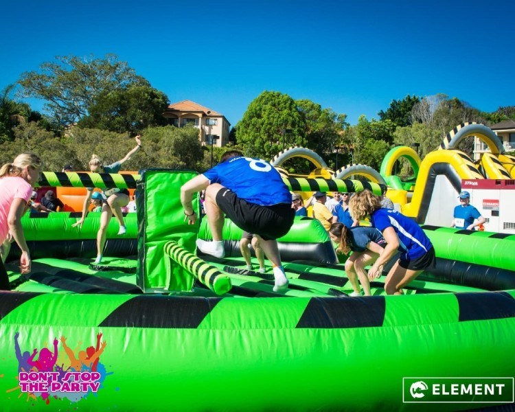 Inflatable Wipeout | Meltdown Game - 8 Player | Don't Stop The Party Hire