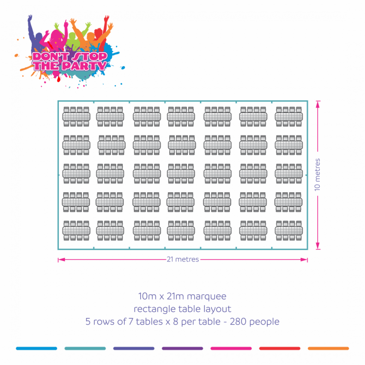 Marquee - Structure - 10m x 21m | Don't Stop The Party Hire Group