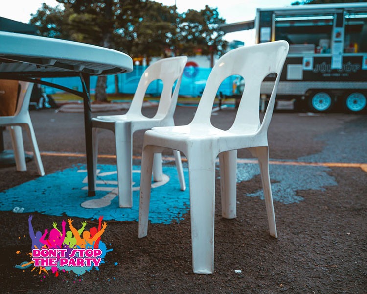 Plastic Chair White - Budget | Don't Stop The Party Hire Group