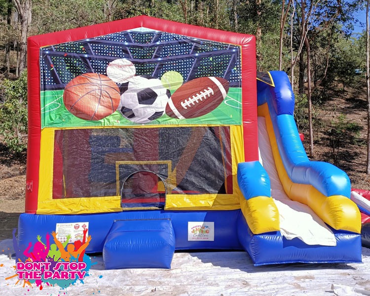 Hire Sports Combo Jumping Castle | Don't Stop The Party